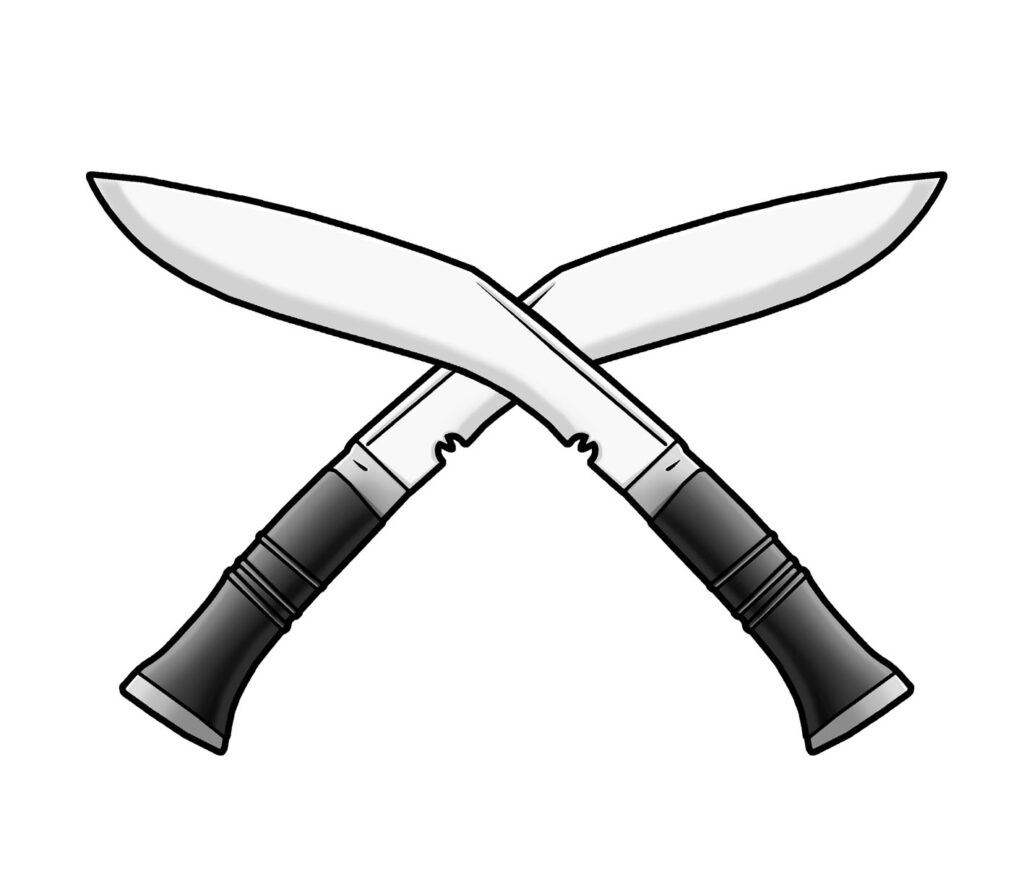 Khukuri cross logo clipart - Clipart Nepal Khukuri cross logo clipart - Clipart Nepal